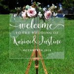 Acrylic Wedding Signs Perth - Clear Acrylic Wedding Sign