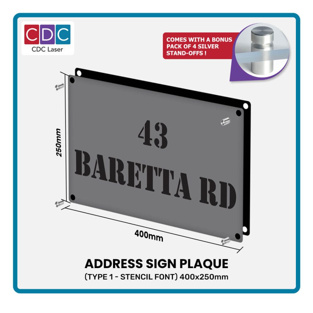 Address Sign Plaque Products | Acrylic Sheets Sales